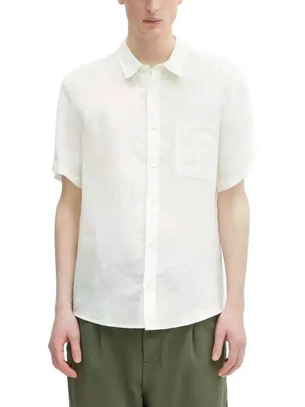 A.p.c. Short-sleeve Linen Shirt - White