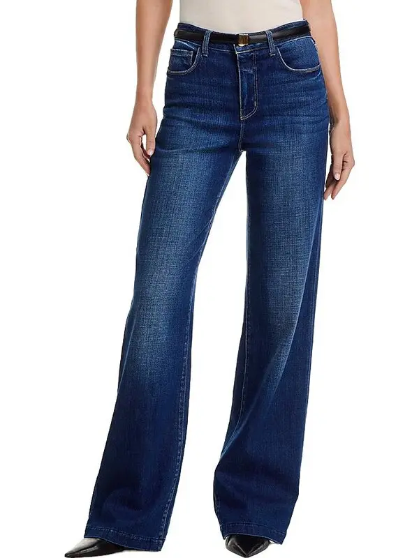 L'Agence Scottie High-rise Wide-leg Jeans - Marvista