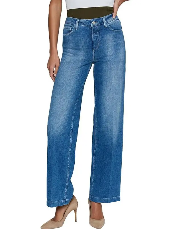 L'Agence Scottie High-rise Wide-leg Jeans - Sullivan