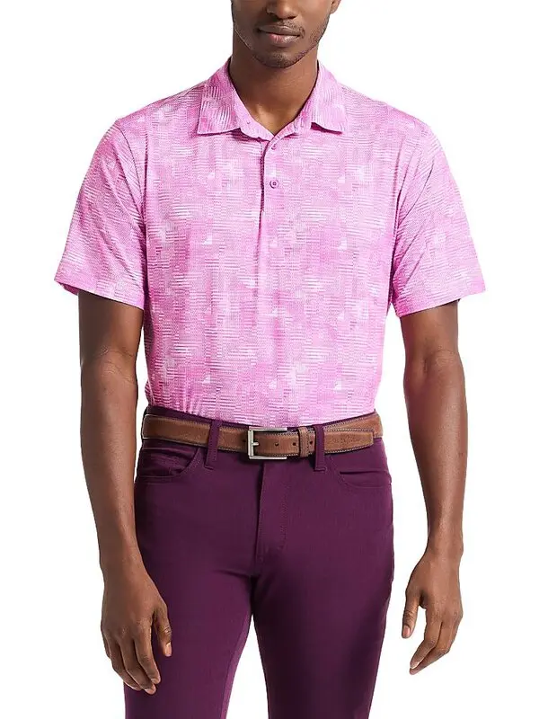Robert Graham Norlen Knit Polo Shirt - Pink