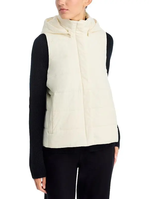 Eileen Fisher Puffer Vest - Soft White