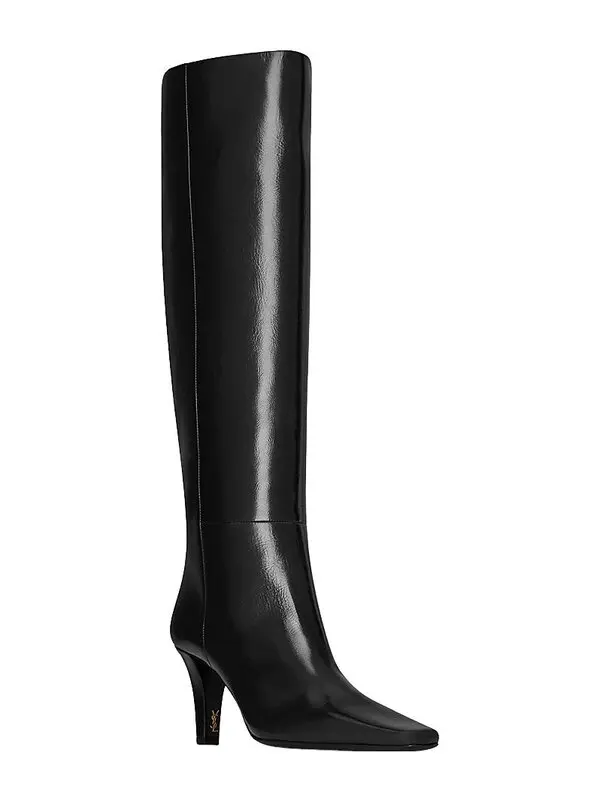 Saint Laurent Jill Smooth Leather Boots - Black