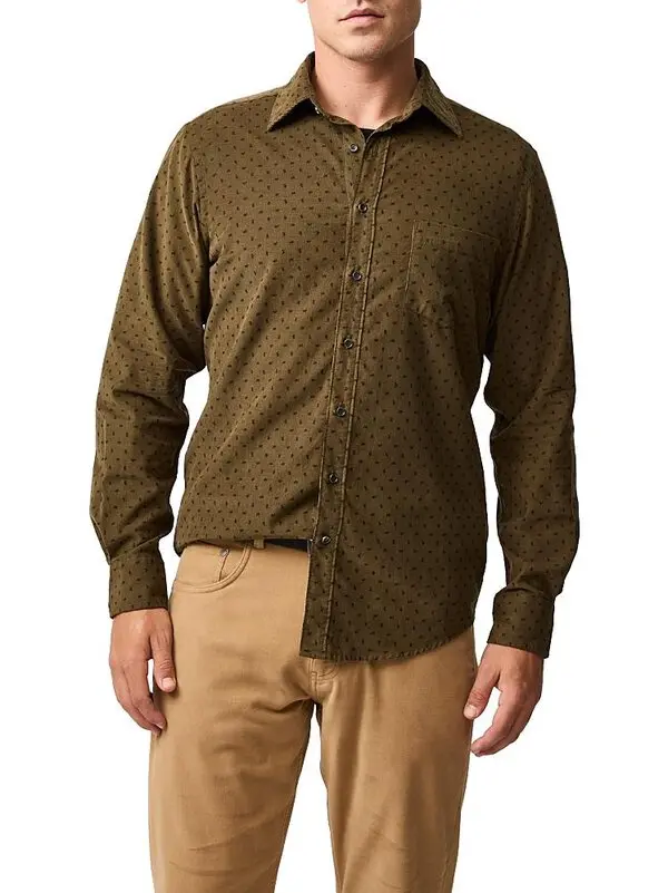 Rodd & Gunn Harrington Long Sleeve Sports Fit Shirt - Moss