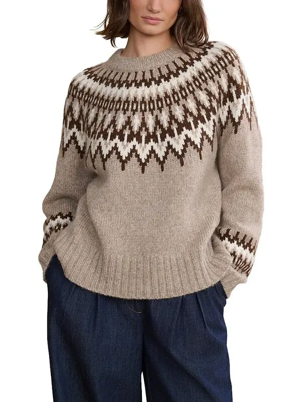 Jenni Kayne Thatcher Crewneck Sweater - Taupe