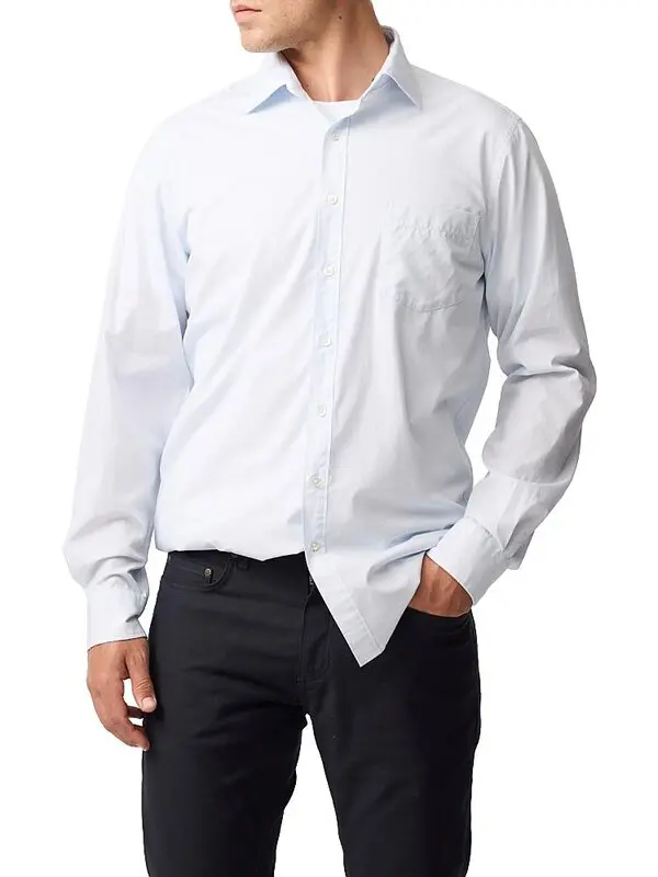 Rodd & Gunn Polstead Button Front Shirt - Powder Blue