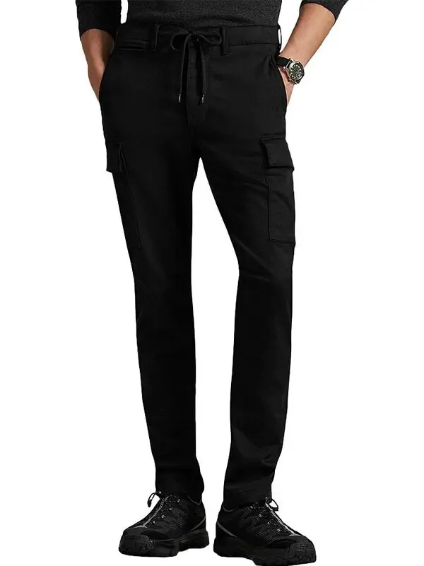 Polo Ralph Lauren Stretch Slim Fit Knitlike Cargo Pant - Black