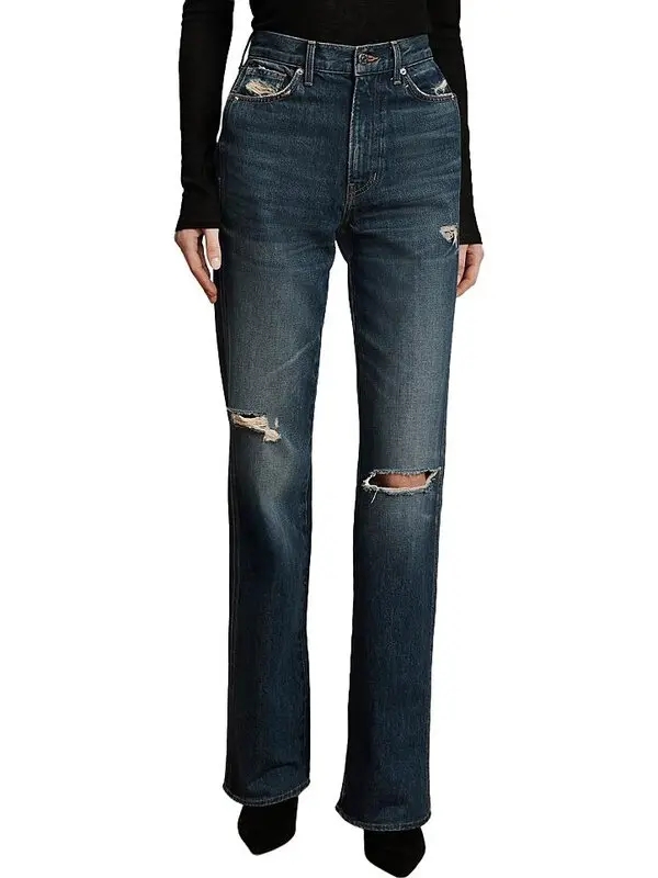 Veronica Beard Dylan High-rise Straight Jeans - City Lights