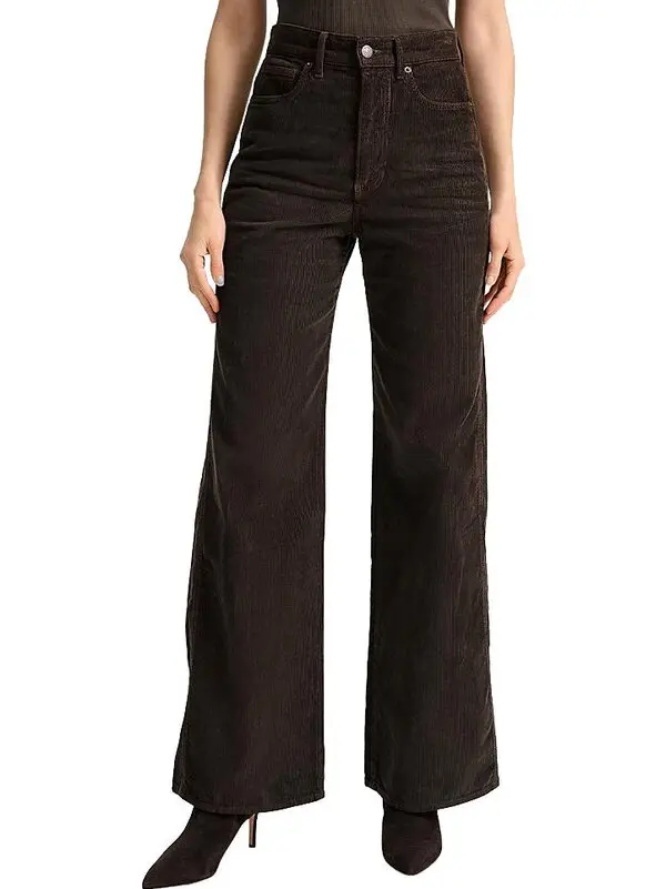 Veronica Beard Taylor High-rise Corduroy Pants - Dark Umber