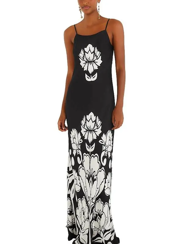 Farm Rio Arabesque Maxi Slip Dress - Floral Ara
