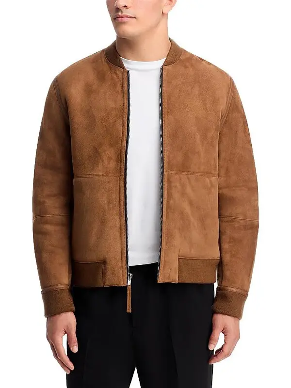 Vince Shearling Bomber Jacket - Highland