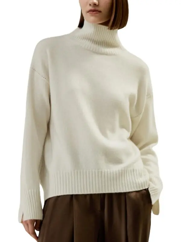 Lilysilk Relaxed-fit Cashmere Sweater - White