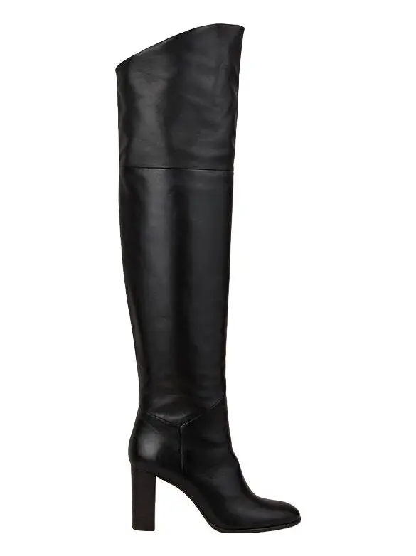 Ba&sh Ciry Polished Leather Boots - Black