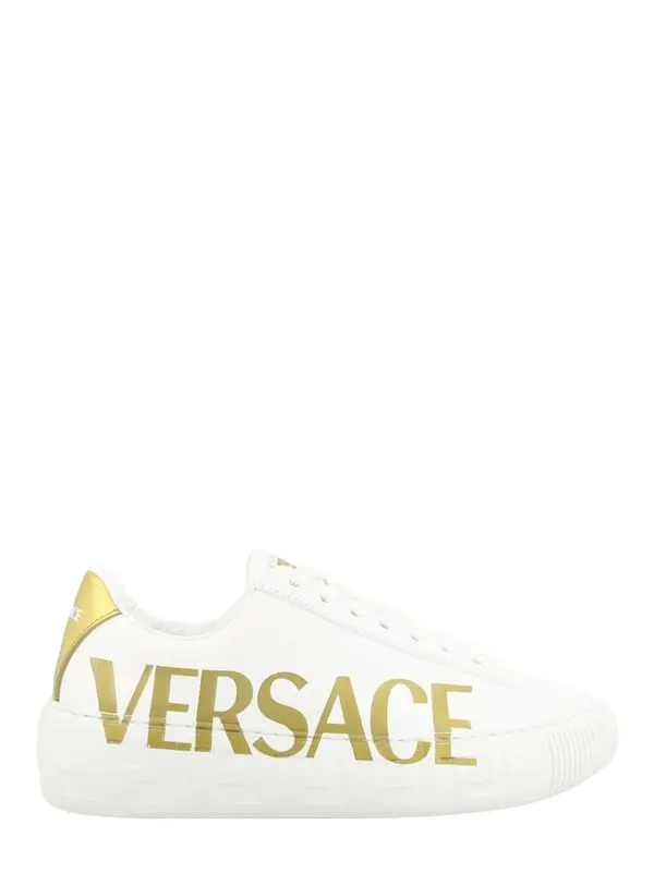 Versace Greca Low-top Sneakers - White/gold