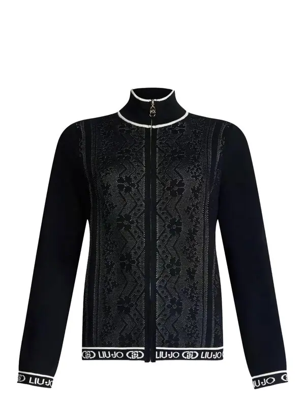 Liu Jo Lace-effect Cardigan - Black