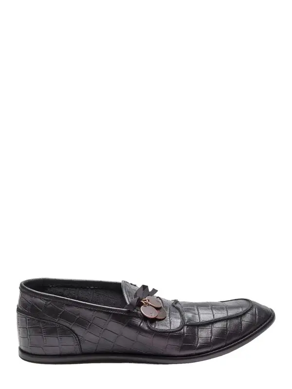 Suicoke Coin-embellished Loafers - Black