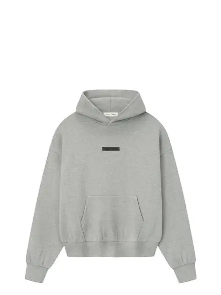 Fear Of God Essentials Classic Fleece Hoodie - Concrete Heather