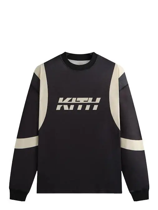 Kith Moto Racer Long Sleeve Leonard Tee Shirt - Black