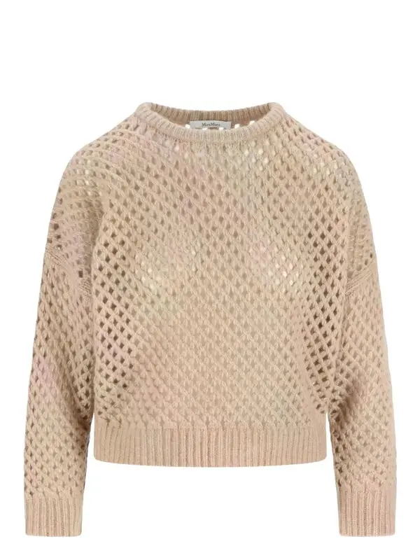 Max Mara Lattice-knit Sweater - Neutrals