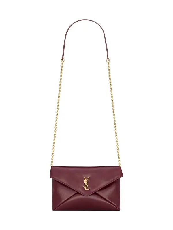 Saint Laurent Cassandre Chain Pouch - Red