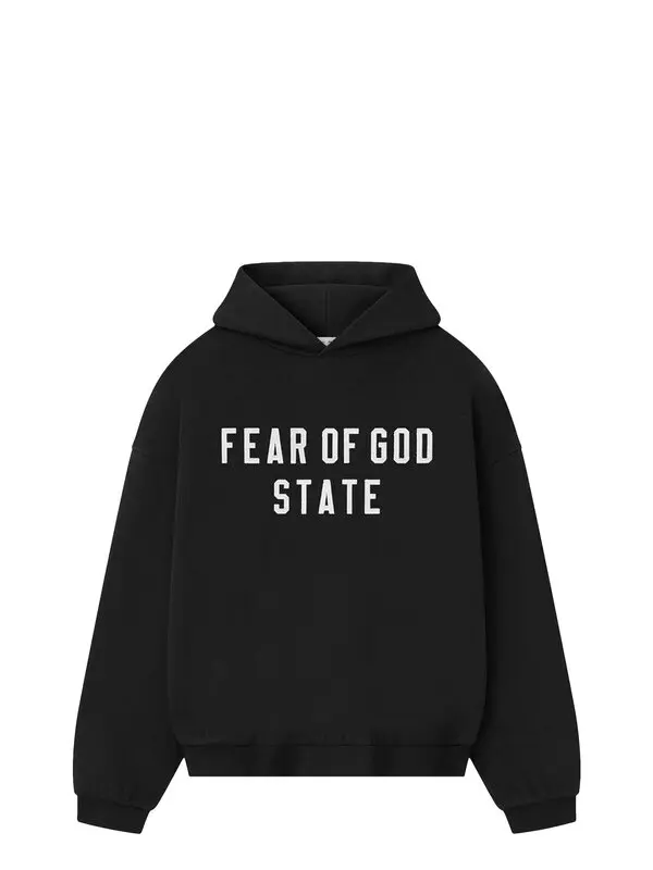 Fear Of God 90's Fit Fleece Hoodie - Black