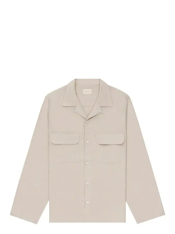 Aimé Leon Dore Linen Safari Shirt - Cream