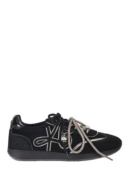 Kurt Geiger Lala Suede Trainers - Black/comb