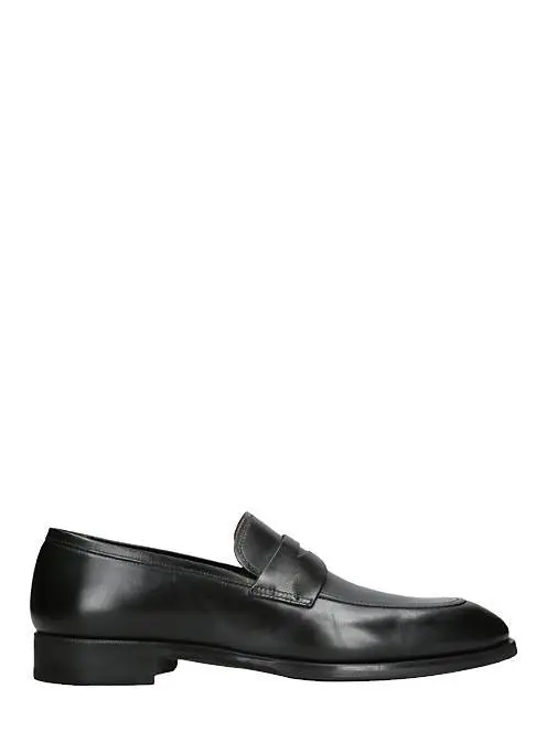 Magnanni Madison Leather Loafers - Black