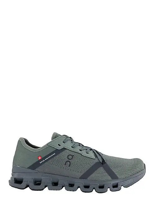 On Cloud X 4 Ad Woven Trainers - Olive Stone