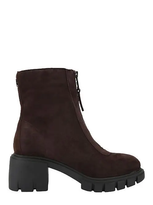 Carvela Ignite Zip Heeled Ankle Boots - Brown