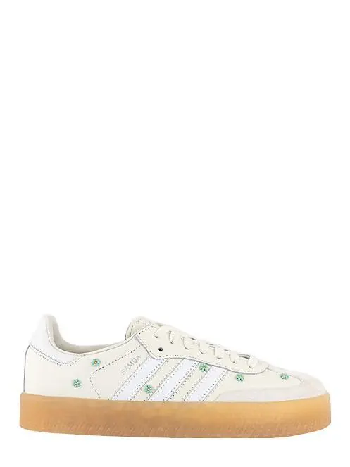 Adidas Sambae Leather Trainers - Offwhite White Clear Min