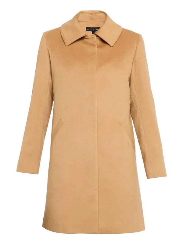 Sofia Cashmere Cashmere Car Coat - Camel