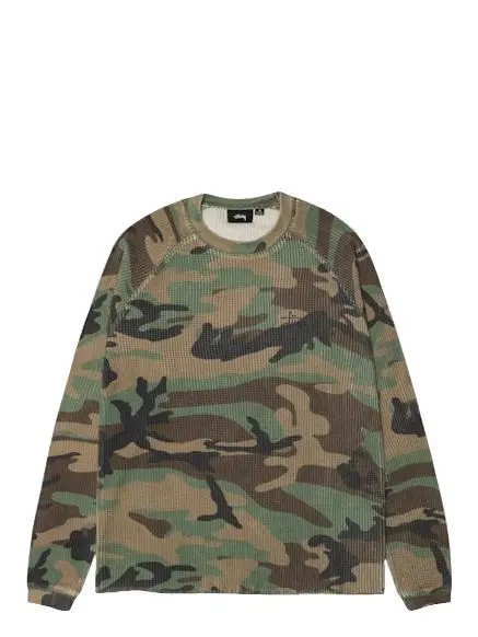 StÜssy Basic Thermal - Woodland Camo