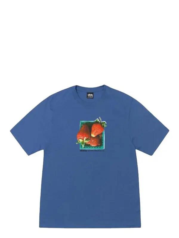 StÜssy Berries Tee Shirt - Blue