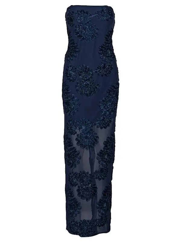 Remain Birger Christensen 3d Mesh Maxi Dress - Blueprint