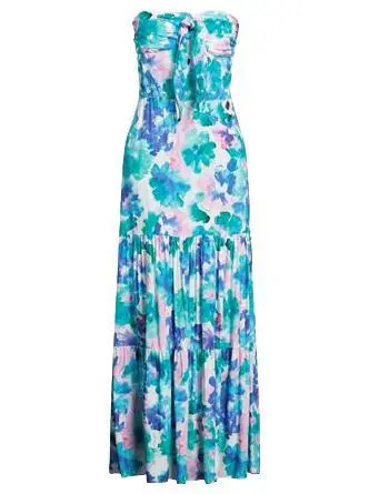 GAËLLE PARIS Floral-print Maxi Dress - White