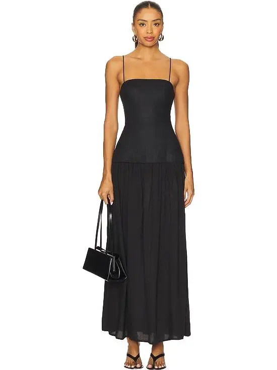 Faithfull The Brand Lenise Maxi Dress - Black