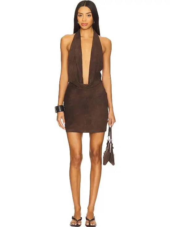 UNDERSTATED LEATHER Liv Dress - Chicory