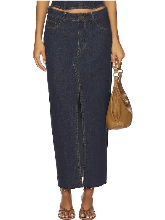 Lioness Super Sweet Maxi Skirt - Indigo