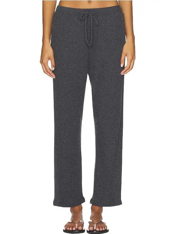 PERFECTWHITETEE Remi Drawstring Pant - Charcoal