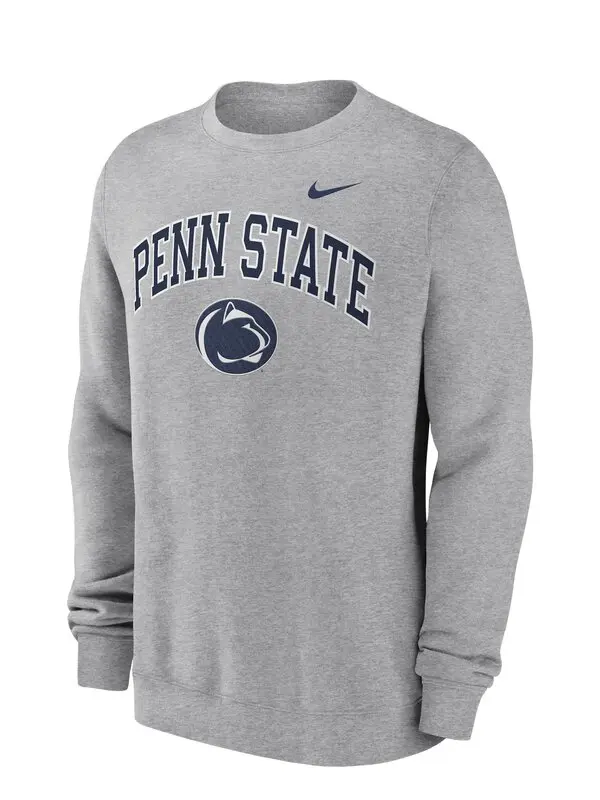 Nike Penn State Arch College Pullover Crew - Grey