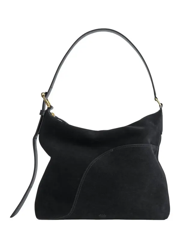 ATP ATELIER Bassano Suede And Leather Tote Bag - Black