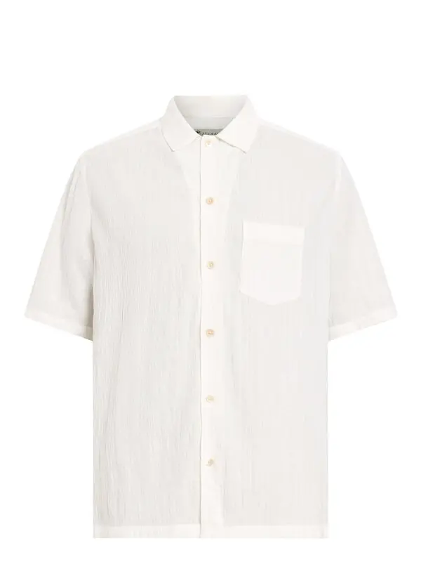 ALLSAINTS Organic Cotton-blend Walton Shirt - White