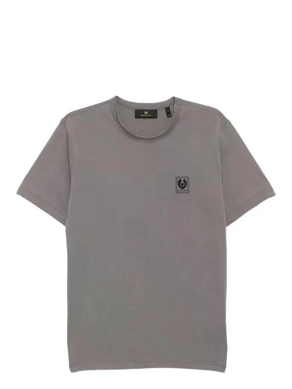 Belstaff Logo-appliqué Cotton T-shirt - Grey