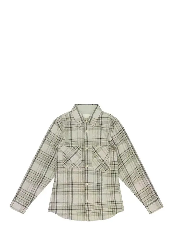 Aimé Leon Dore Plaid-pattern Cotton Shirt - Grey