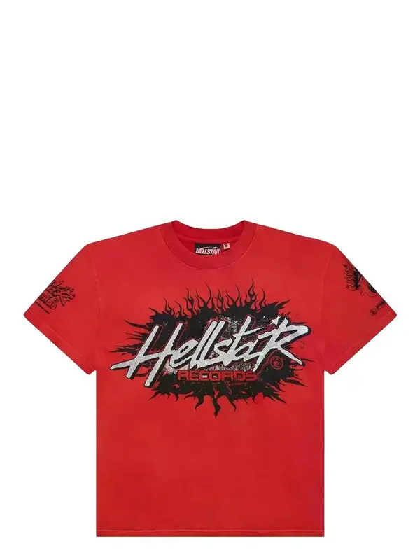 HELLSTAR Records T-shirt - Red