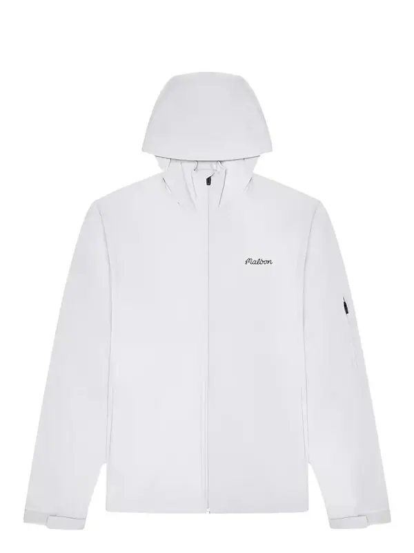 MALBON Zip-up Shell Jacket - White