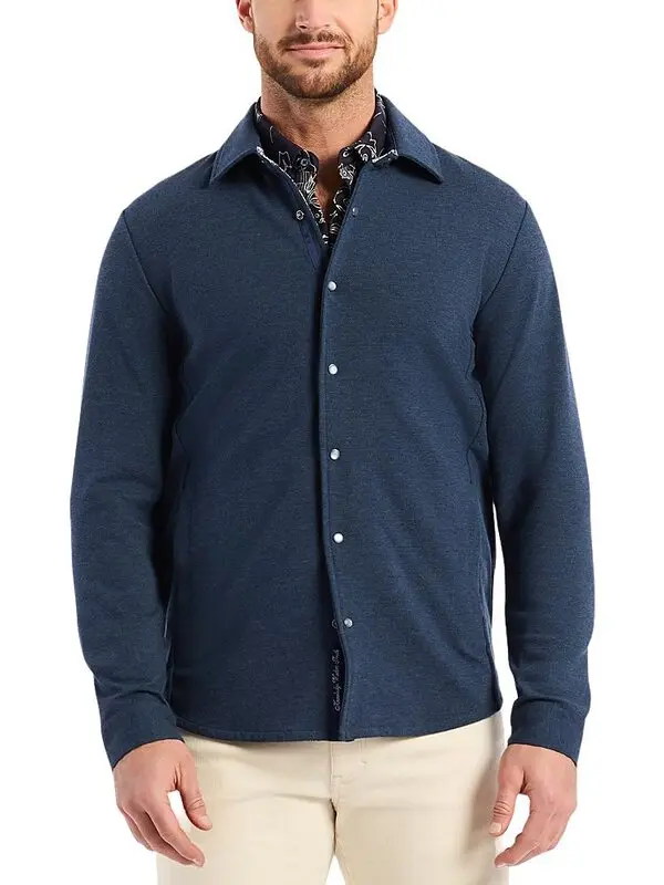 Robert Graham Kellan Knit Shirt Jacket - Navy