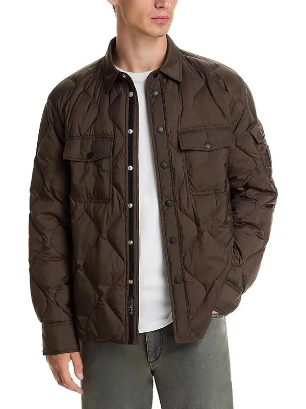 Rag & Bone Dane Quilted Down Jacket - Brown