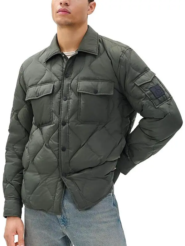Rag & Bone Dane Quilted Down Jacket - Dark Shadow