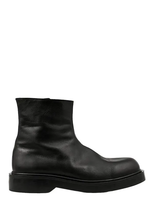 Sandro Leather Ankle Boots - Black